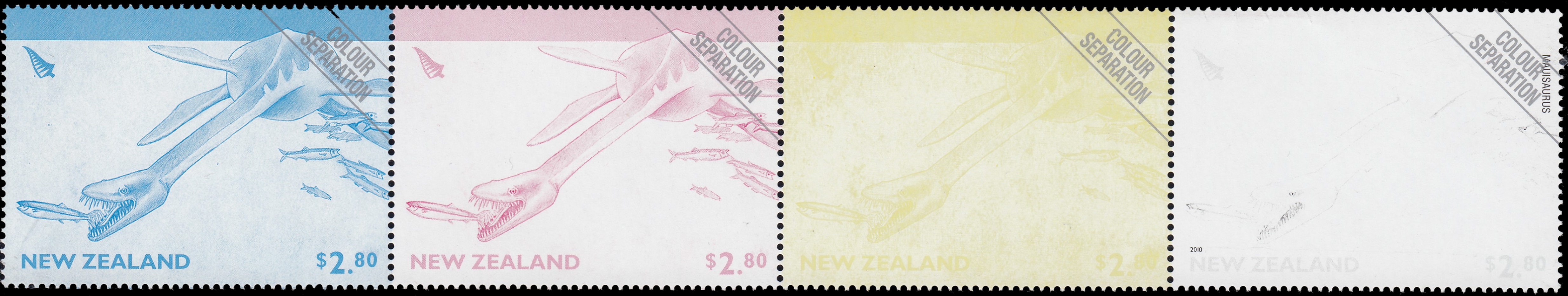Paleophilatelie.eu - Ancient Reptiles on stamps of New Zealand 2010